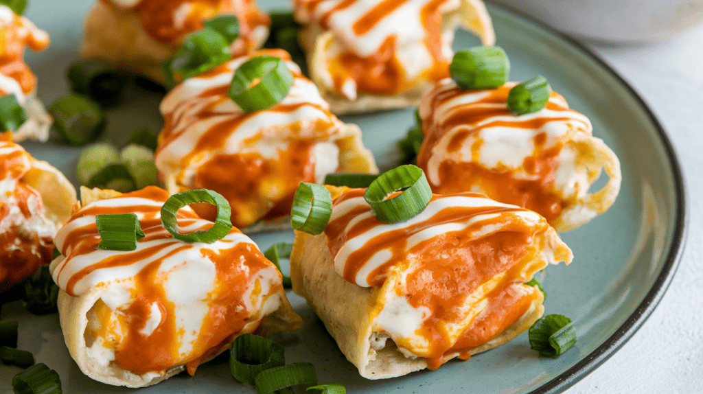 Air Fryer Buffalo Cream Cheese Tortilla Bites